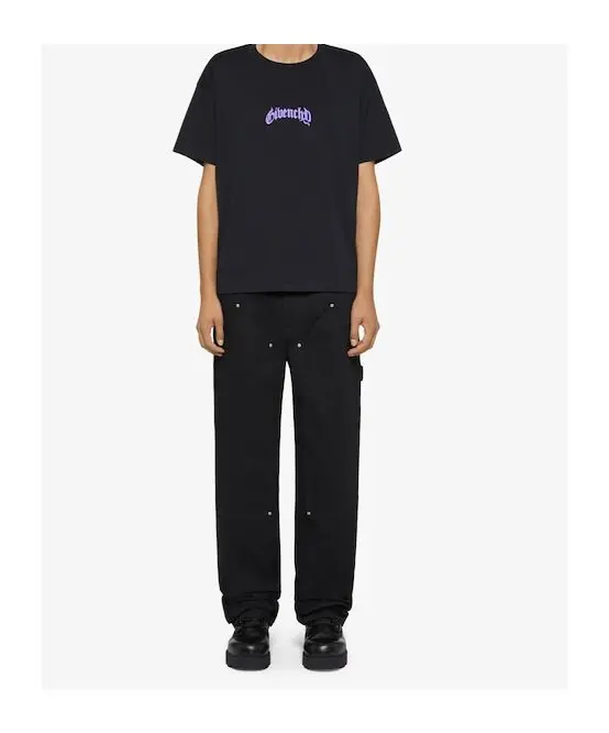 Givenchy Boxy Fit T-shirt In Cotton With Reflective Artwork