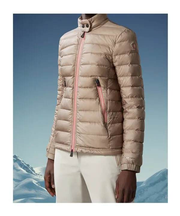 Moncler Walibi Short Down Jacket - Light Brown