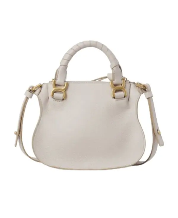 Chloé Logo Shoulder Bag - Nude