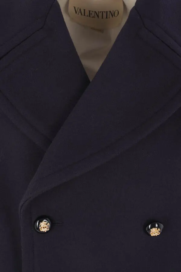 Valentino Garavani Double-breasted Long-sleeved Coat