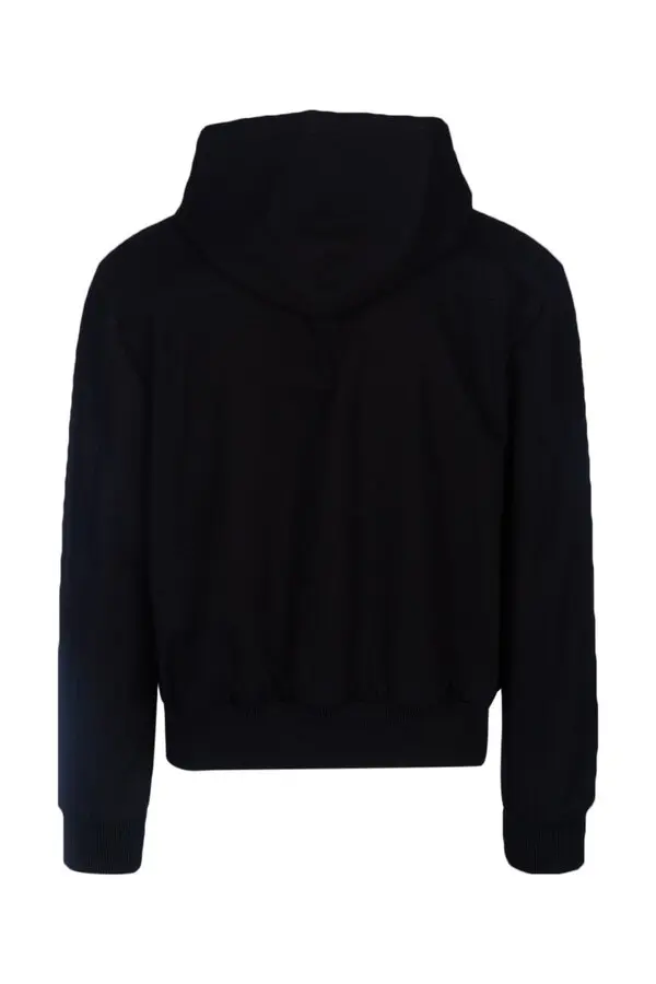 Celine Triomphe Blouson Jacket With Hood In Cotton Twill