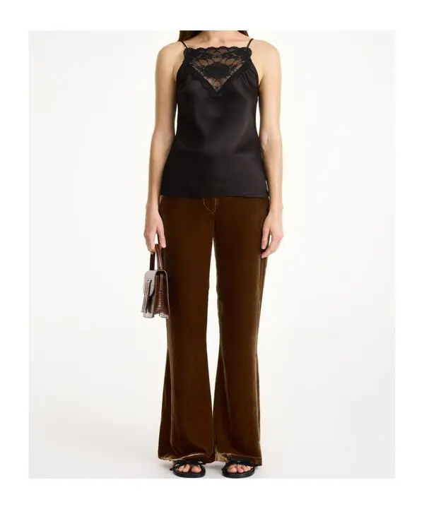 BY MALENE BIRGER Flared Velvet Trousers
