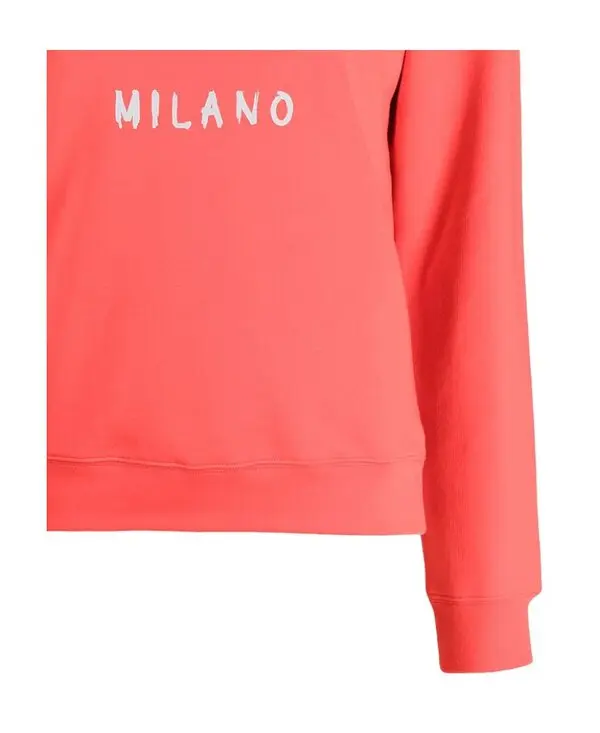 MSGM Logo Detail Hoodie - Orange