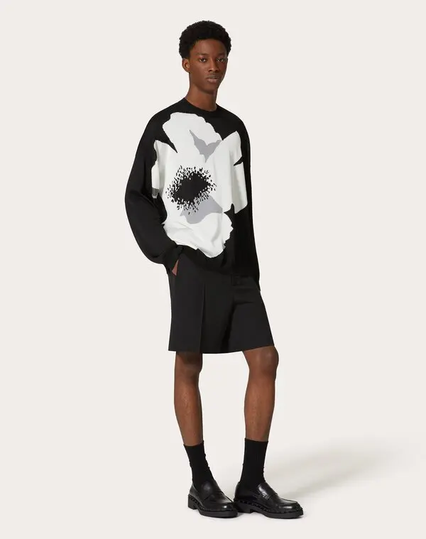 Valentino Garavani Floral Patterned Crewneck Jumper