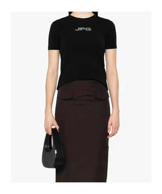JEAN PAUL GAULTIER Crewneck Short Sleeve Logo T-shirt