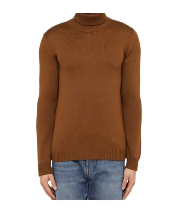 ROBERTO COLLINA Turtleneck Sweater - Brown