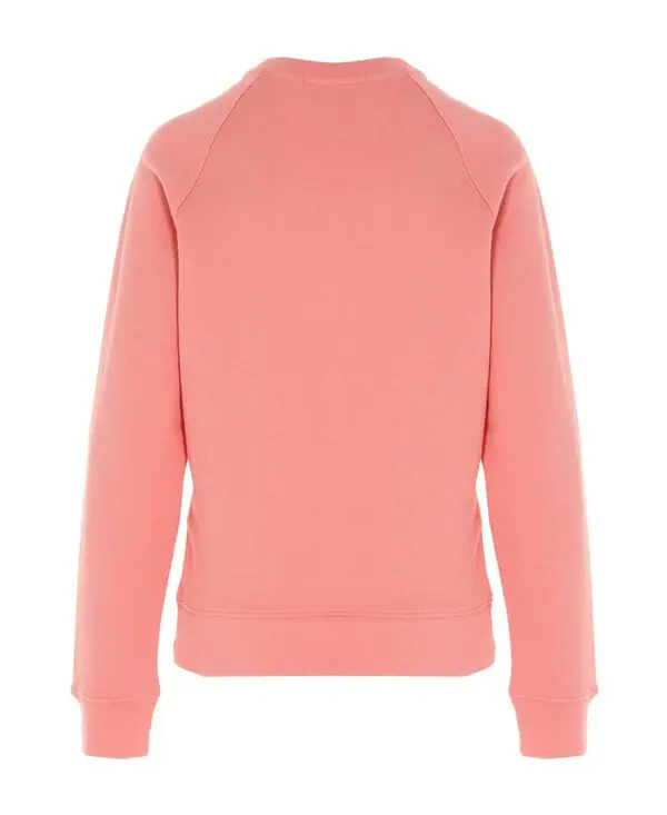 MSGM Logo Printed Crewneck Sweatshirt - Pink
