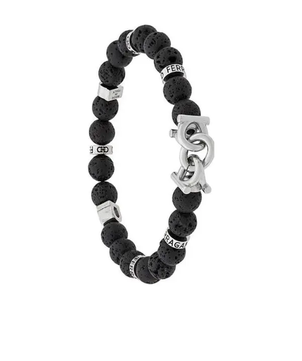 FERRAGAMO Beaded Bracelet - Black