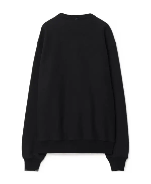 Burberry Equestrian Knight Crewneck Sweatshirt - Black