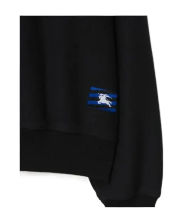 Burberry Equestrian Knight Crewneck Sweatshirt - Black