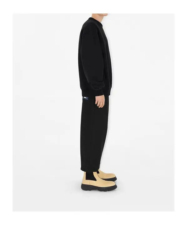 Burberry Equestrian Knight Crewneck Sweatshirt - Black