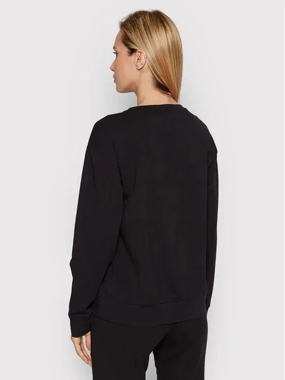 EA7 Logo Sequin Sweatshirt - Black