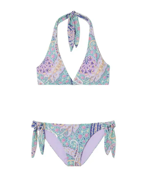 Etro Paisley Print Triangle Bikini - Multicolor