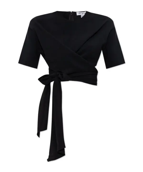 Alaïa Wrap Bow Detailed Backless Top