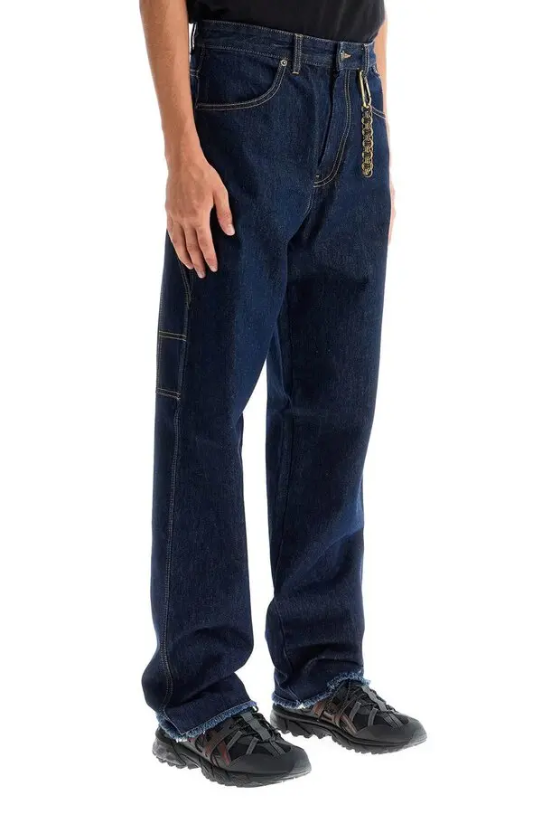 DARKPARK Carpenter Jeans With Raw Edges - Black