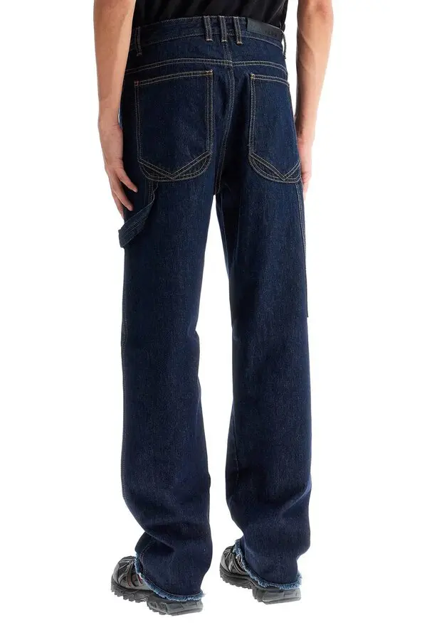 DARKPARK Carpenter Jeans With Raw Edges - Black
