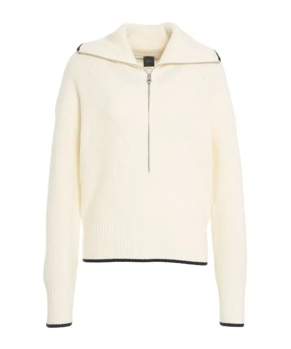 Pinko Logo Detailed Half-zip Jumper - No