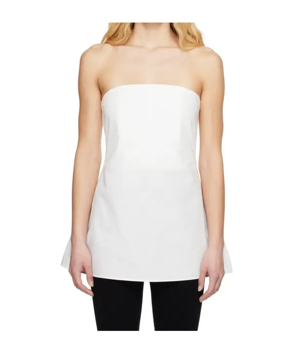 RÓHE Bandeau Top - White