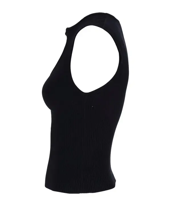 MARINE SERRE Cut-out Detailed Knitted Top