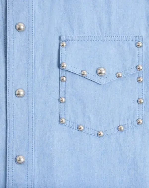 Valentino Garavani Denim Shirt With Cabochons