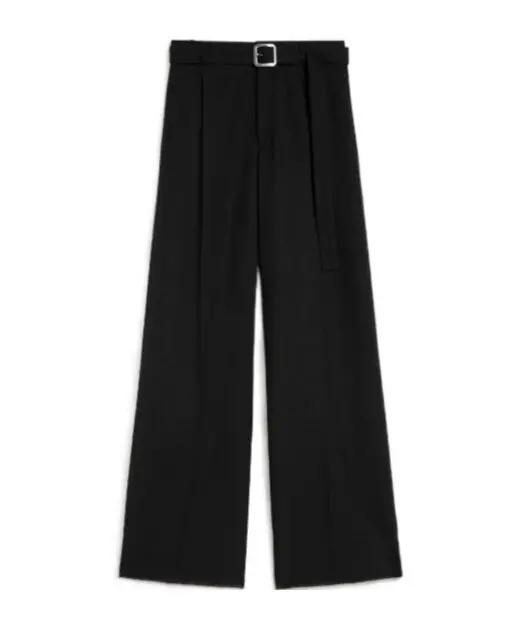 JIL SANDER Gabardine Belted Trousers
