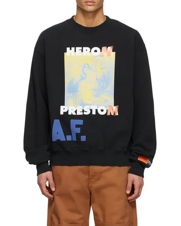 Heron Preston Graphic Printed Crewneck Sweatshirt