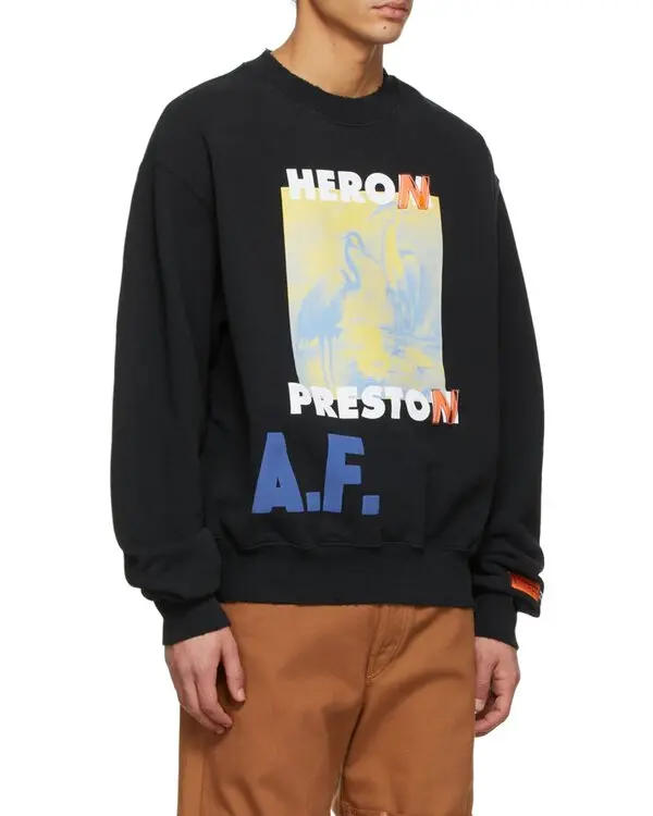 Heron Preston Graphic Printed Crewneck Sweatshirt