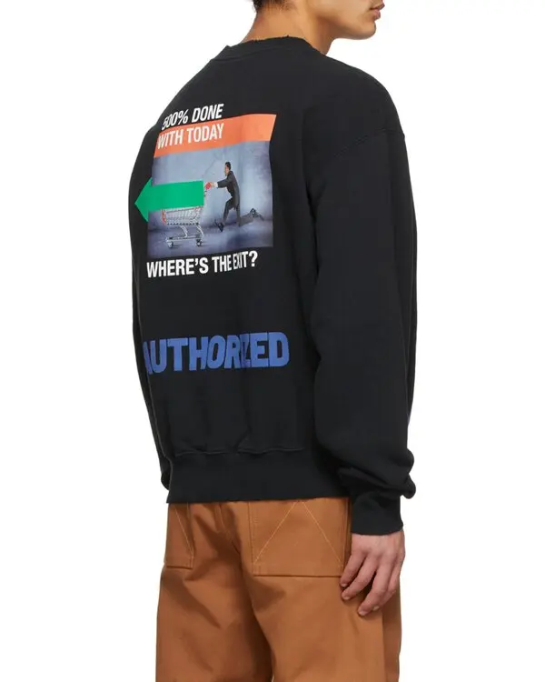 Heron Preston Graphic Printed Crewneck Sweatshirt