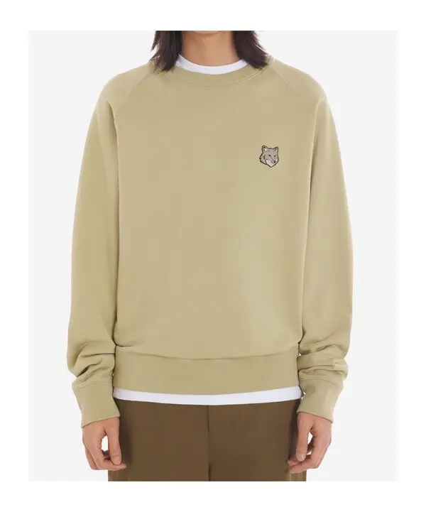 Maison Kitsuné Bold Fox Head Patch Oversized Sweatshirt - Nude