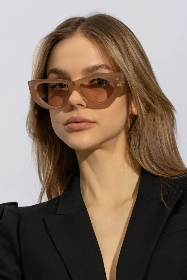 Balmain Cat Eye Frame Sunglasses - White