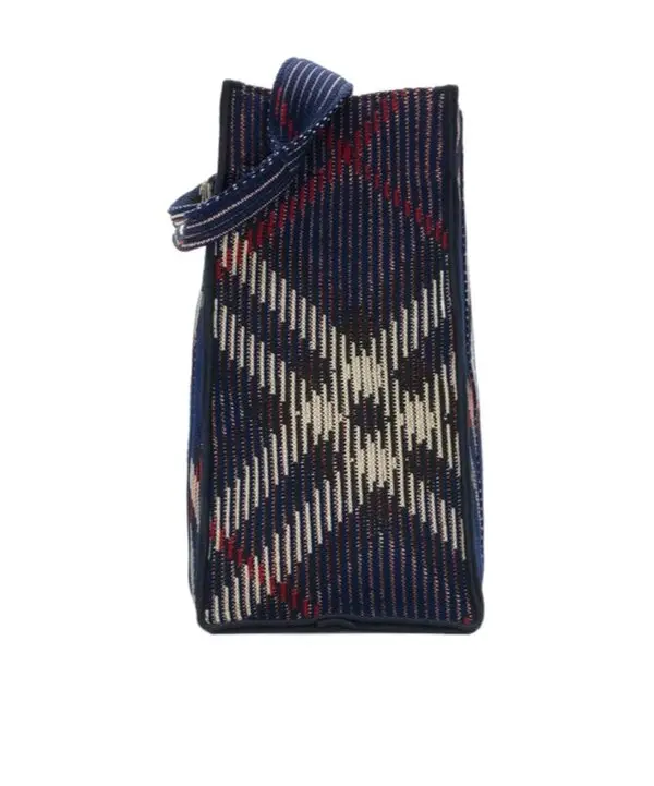Burberry Check Pattern Tote Bag