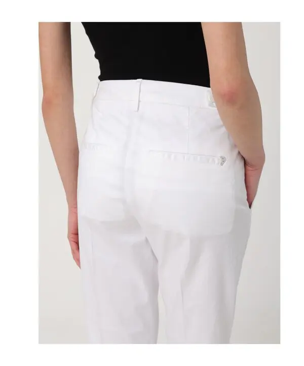 DONDUP Belt-loop Tailored Trousers - White