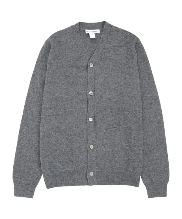 Comme Des Garçons V-neck Long-sleeved Sweater