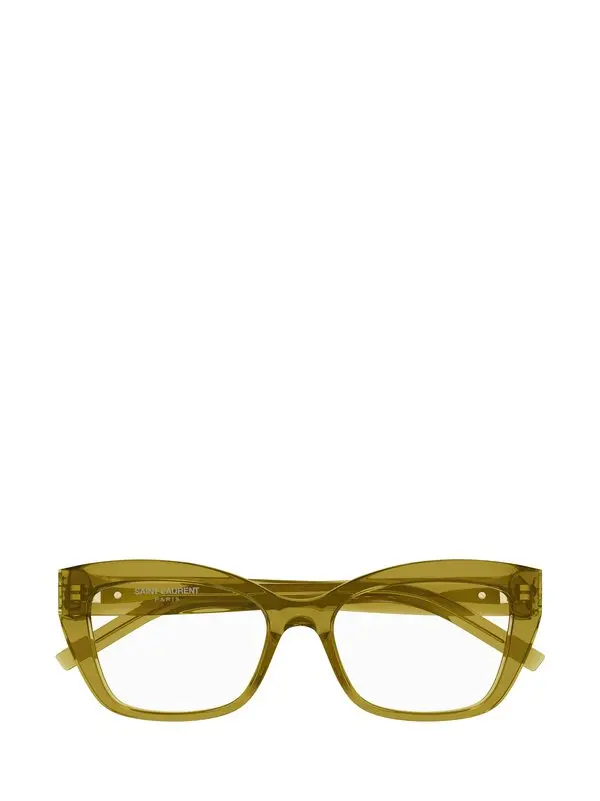 Saint Laurent Cat Eye Frame Eyeglasses - Brown