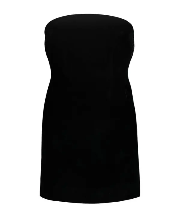 Wardrobe.NYC Velvet Mini Dress - Black