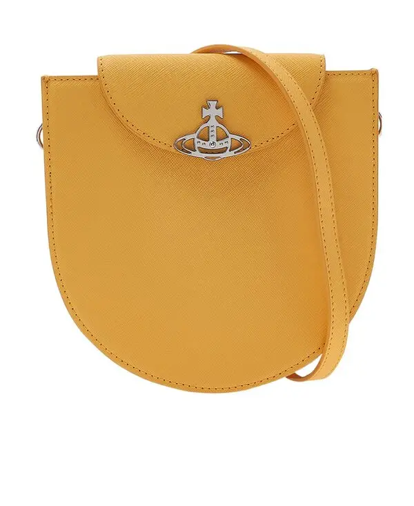 VIVIENNE WESTWOOD Logo Shoulder Bag - Yellow