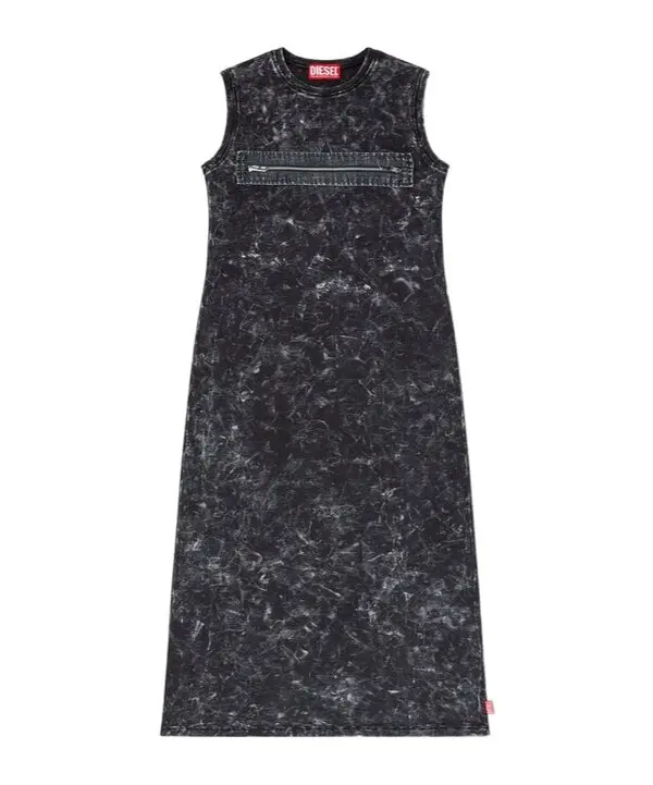 DIESEL® Sleeveless Midi Dress - Black