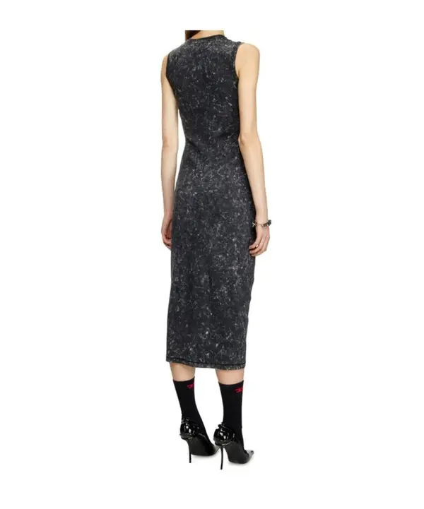 DIESEL® Sleeveless Midi Dress - Black