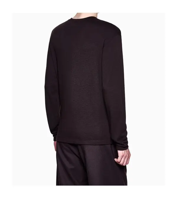 Giorgio Armani Long-sleeved Crewneck Pullover - Brown