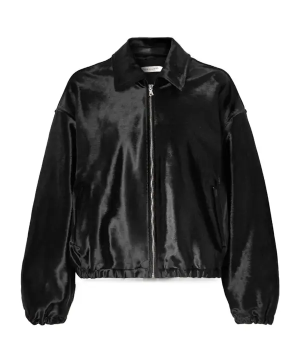 Nour Hammour Luna Cow Hair Jacket - Black