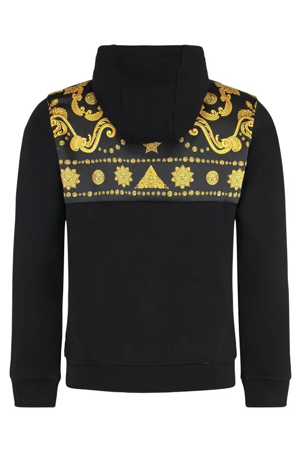 Versace Logo-printed Zip-up Hoodie