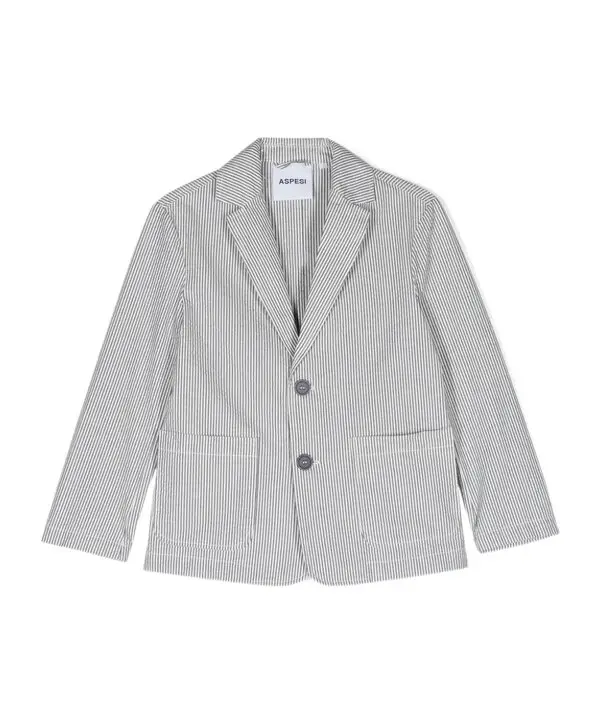 Aspesi Single-breasted Pinstriped Blazer