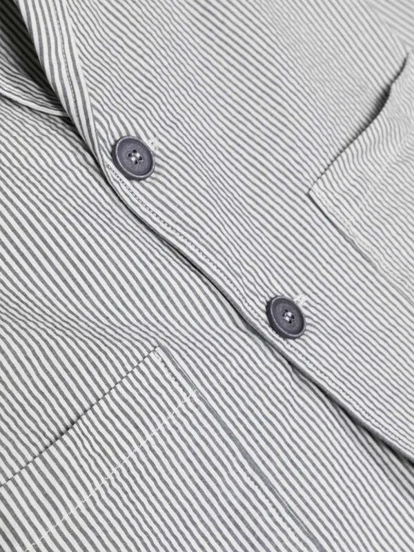 Aspesi Single-breasted Pinstriped Blazer