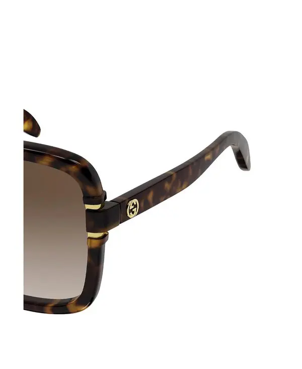 Gucci Square Frame Sunglasses - Black