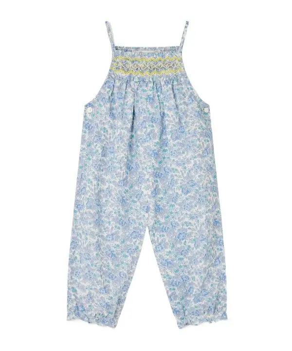Bonpoint Shirred Jumpsuit - White