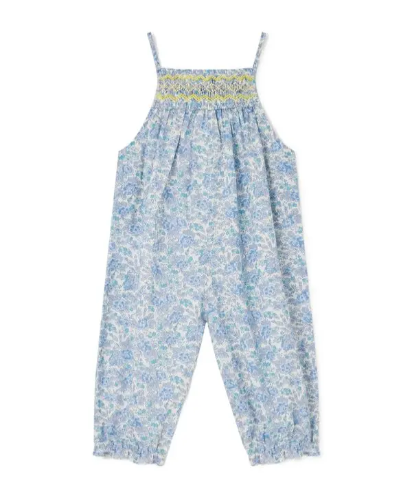 Bonpoint Shirred Jumpsuit - White