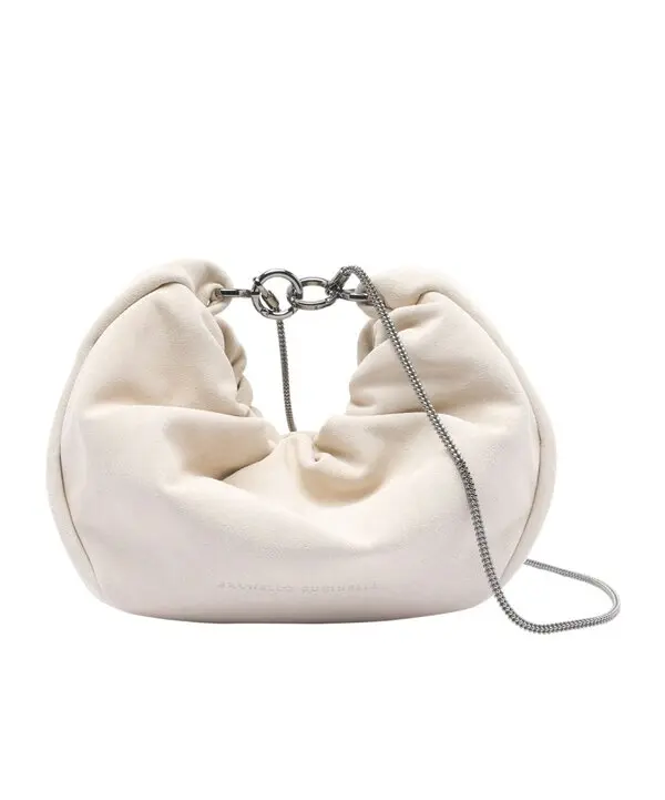 Brunello Cucinelli Chain-linked Shoulder Bag - Nude