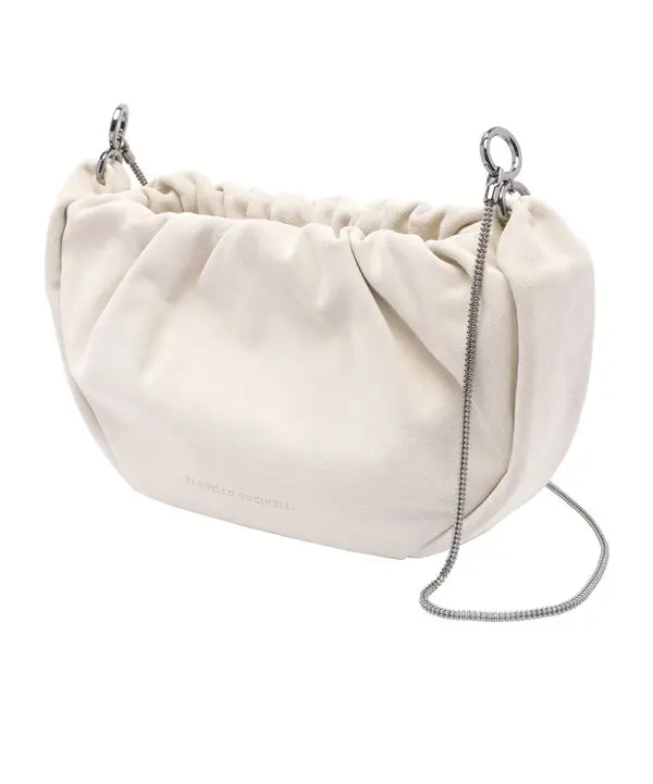 Brunello Cucinelli Chain-linked Shoulder Bag - Nude