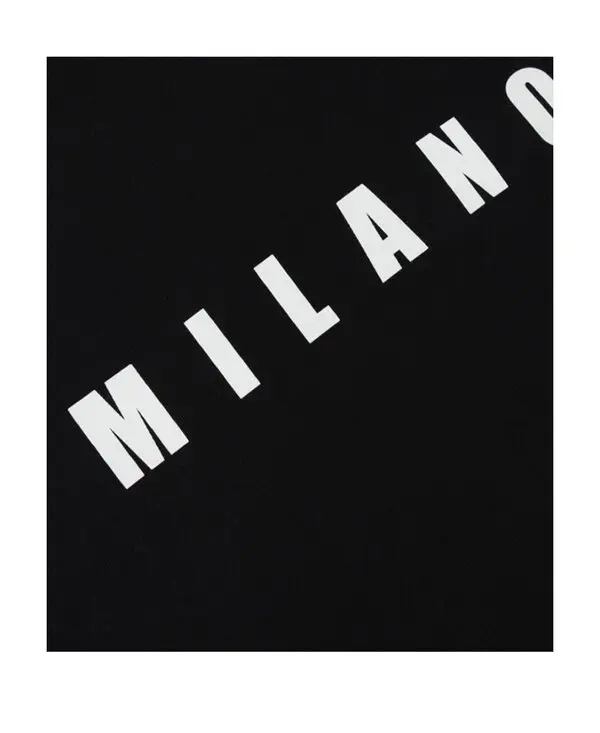 MSGM Logo Hooded Sweater - Black