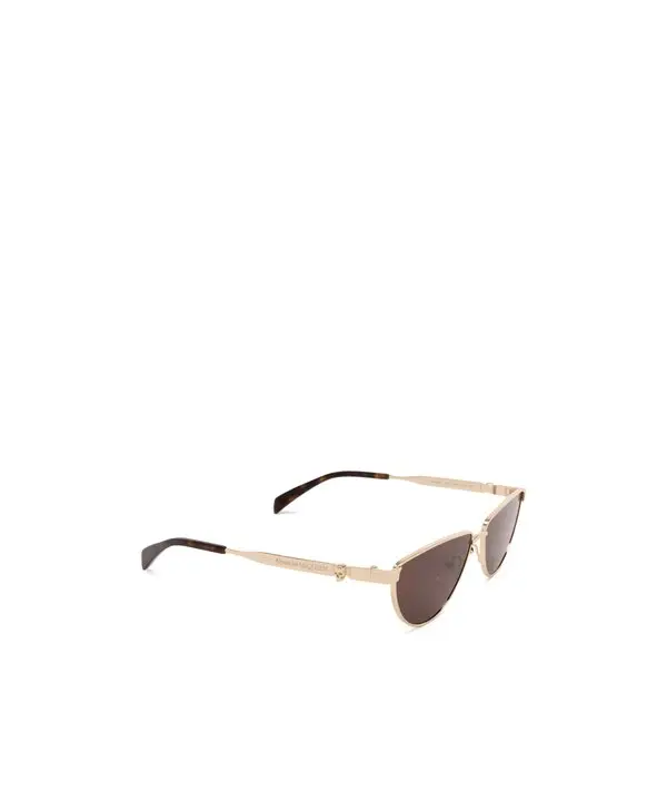 Alexander McQueen Cat Eye Frame Sunglasses - Brown
